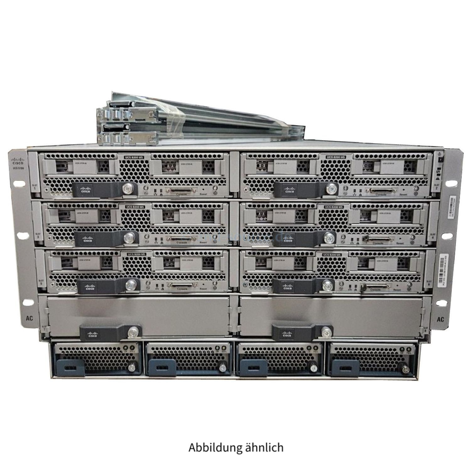 Cisco BladeSystem UCS 5108 6x B200 M5 2x Heatsink 10/40GbE 4x 2500W ...