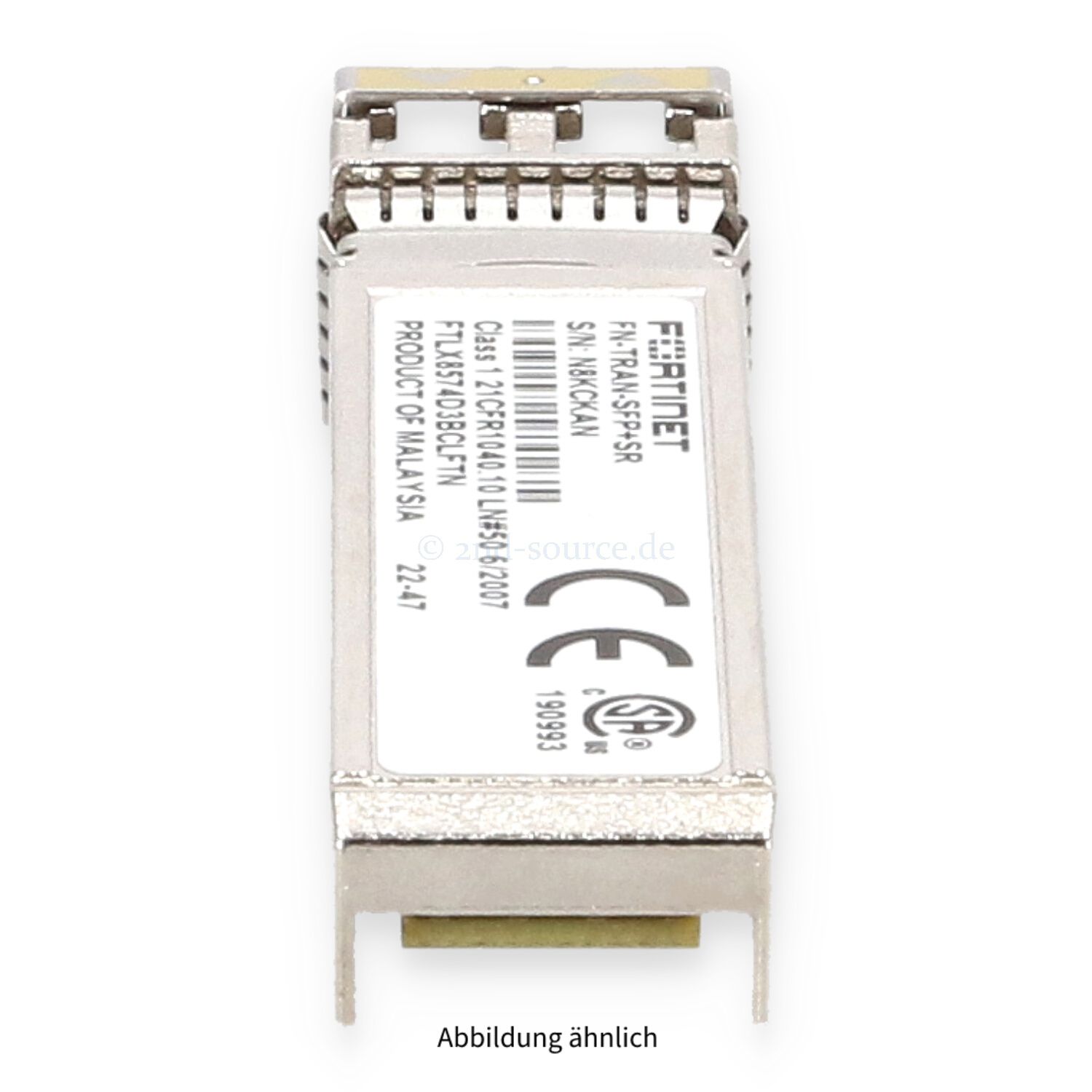 Fortinet 10GbE SFP+ 850nm Short Wave Transceiver Module FN-TRAN-SFP+SR ...